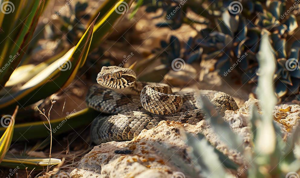 Snake under a rock stock image. Image of serpent, camouflage - 320066877