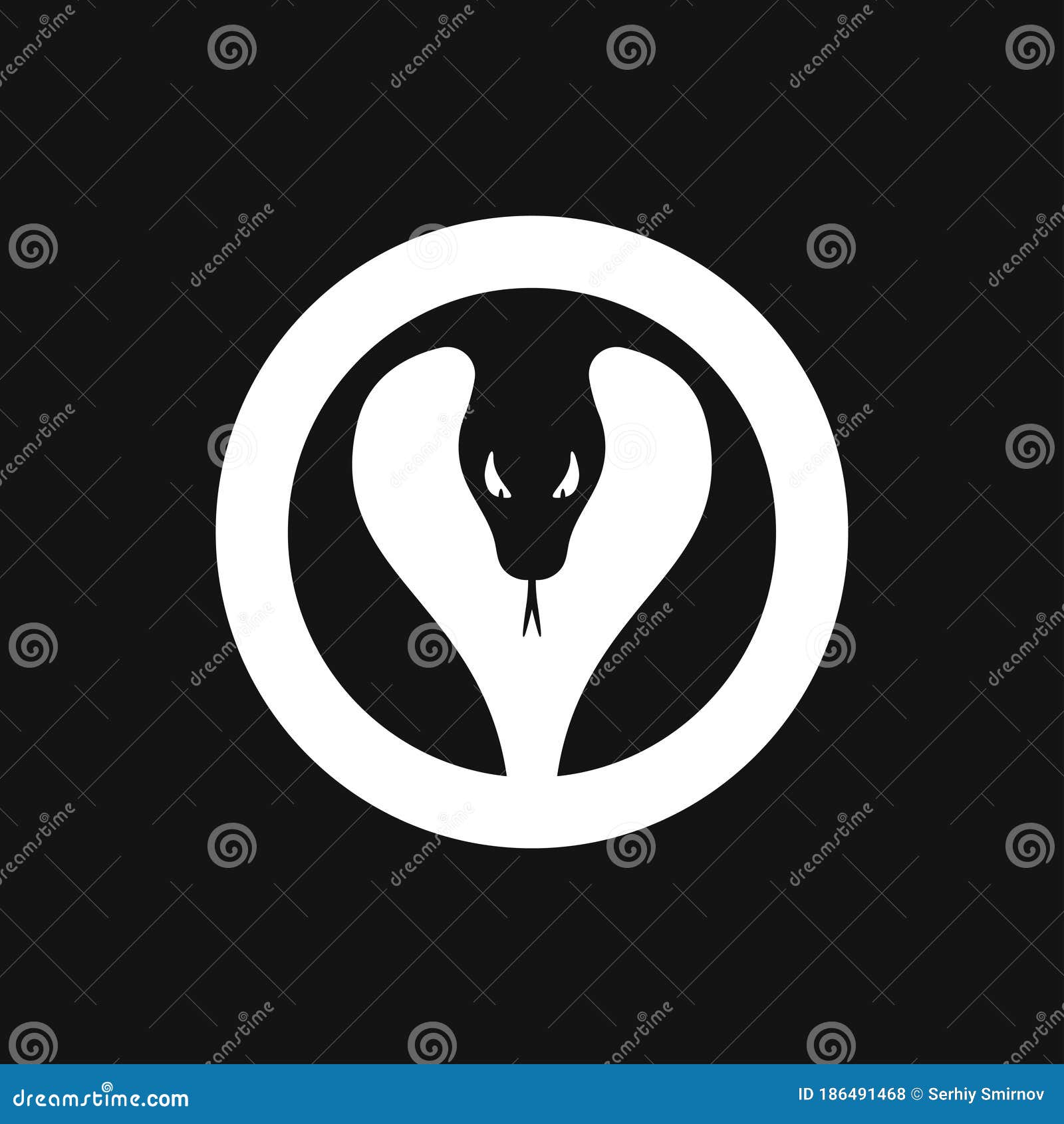 Snake Vector Icon, Animal Symbol Isolated on Background Stock ...