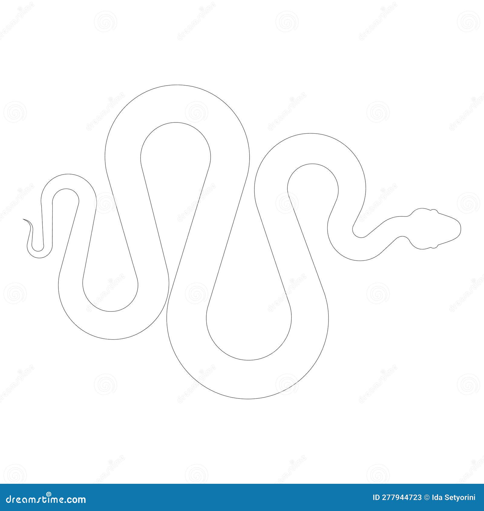 Snake vector icon stock illustration. Illustration of design - 277944723