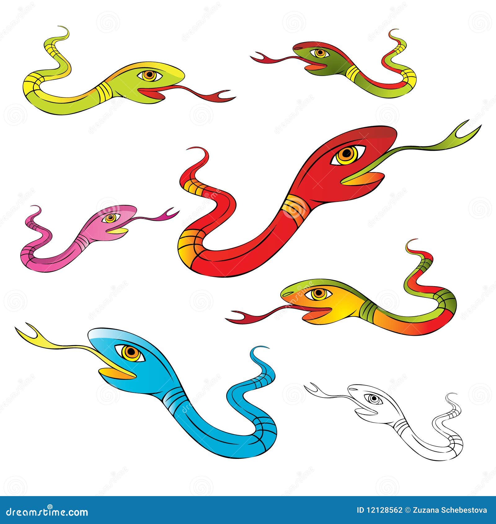Snake vector illustration stock illustration. Illustration of poison ...