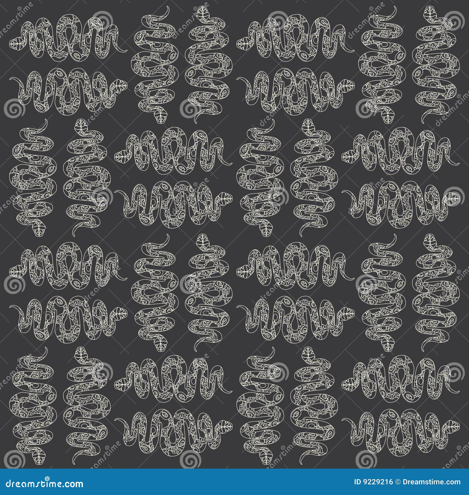 Snake wallpaper pattern stock vector. Illustration of vector - 9229216