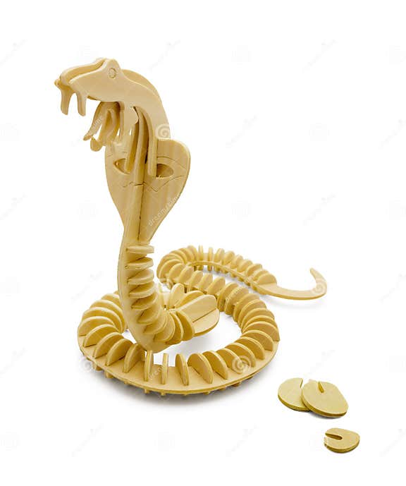 Snake - Woodcraft Construction Kit Stock Image - Image of building ...