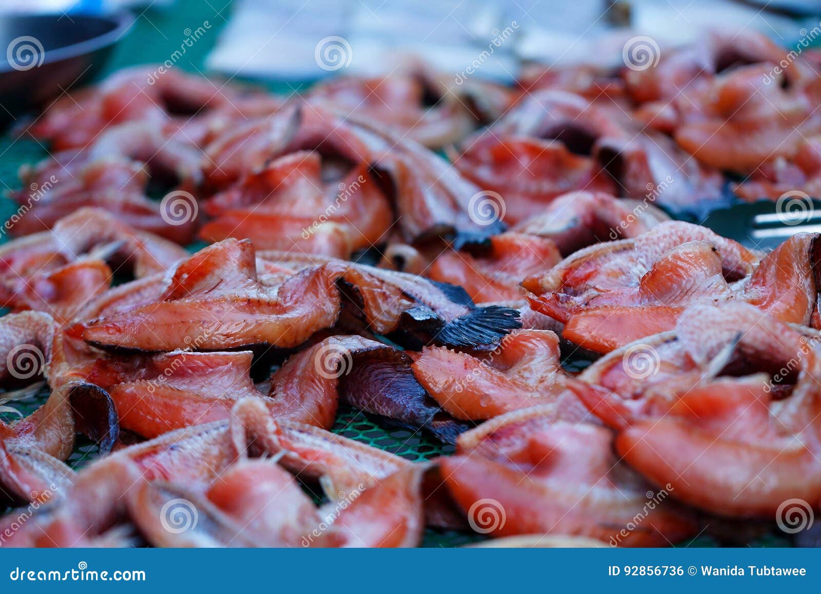 Snakehead fish,Dried fish. stock photo. Image of head - 92856736
