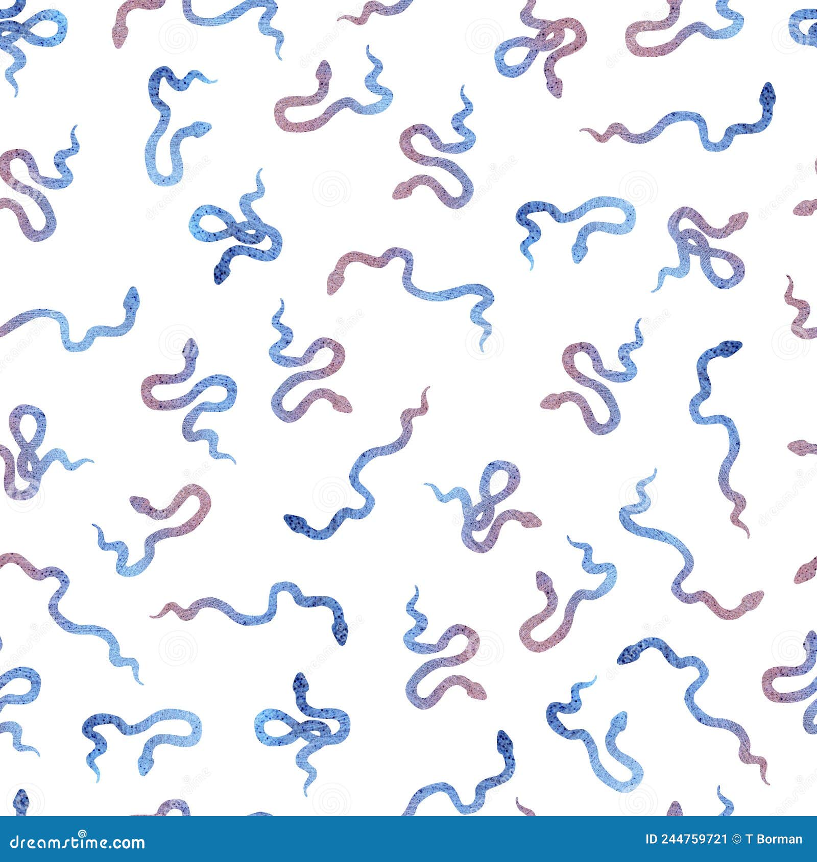 Snakes Bicolor Gradient Seamless Pattern Stock Vector - Illustration of ...
