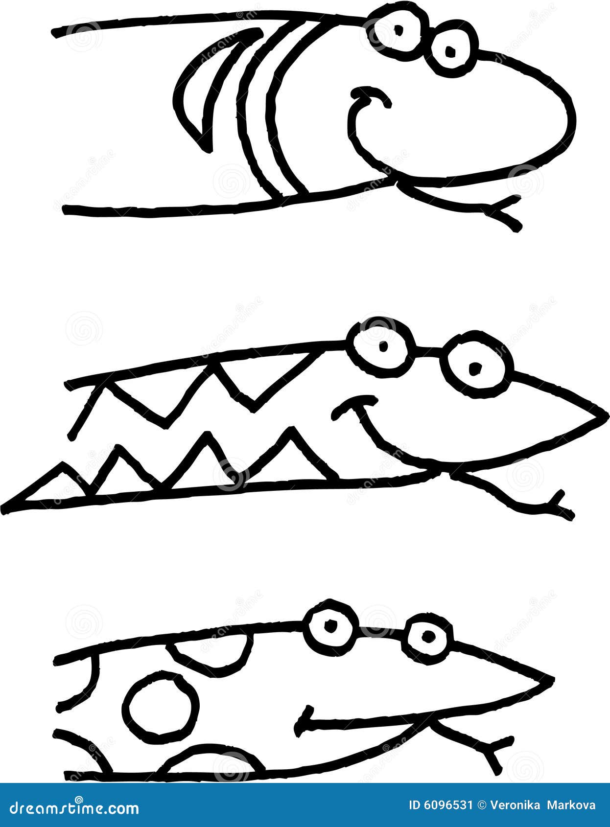 Three Snakes, Coloring Page, Vector Icon | CartoonDealer.com #185051647