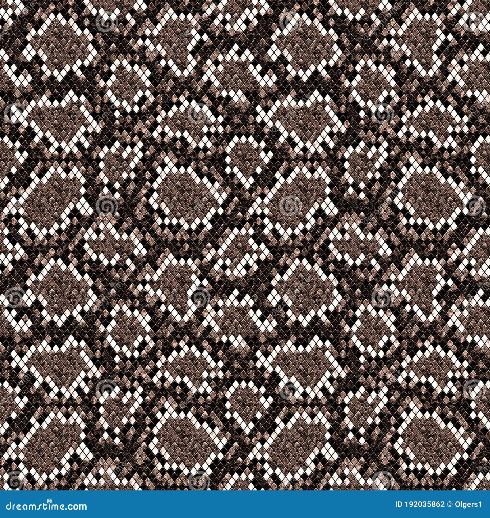 Snakeskin Seamless Pattern. Brown and Beige Reptile Repeating Texture ...