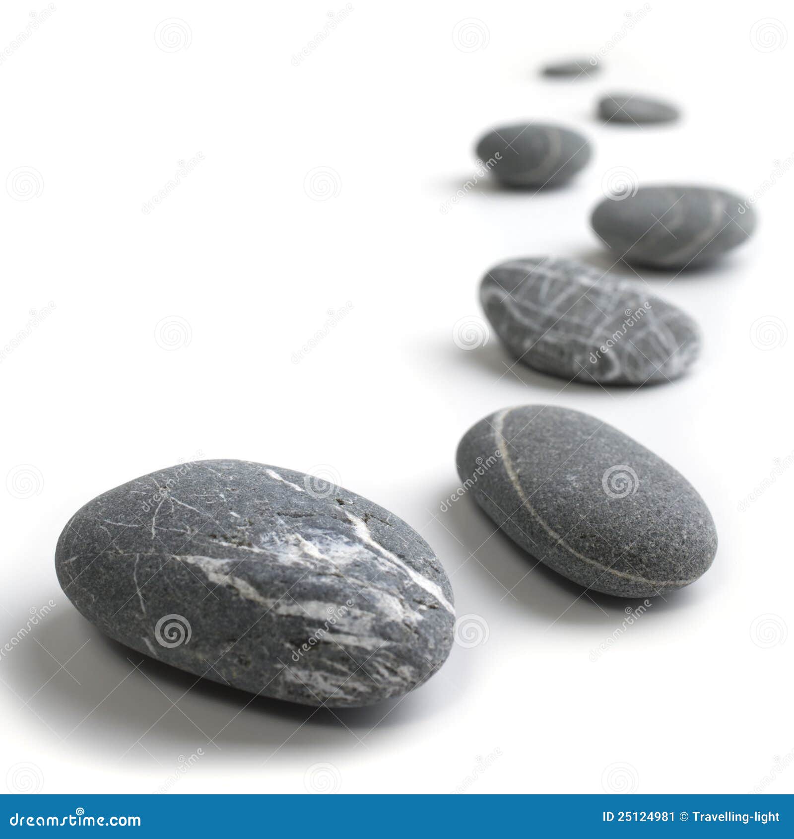 Snaking Line of Stones stock image. Image of stepping - 25124981