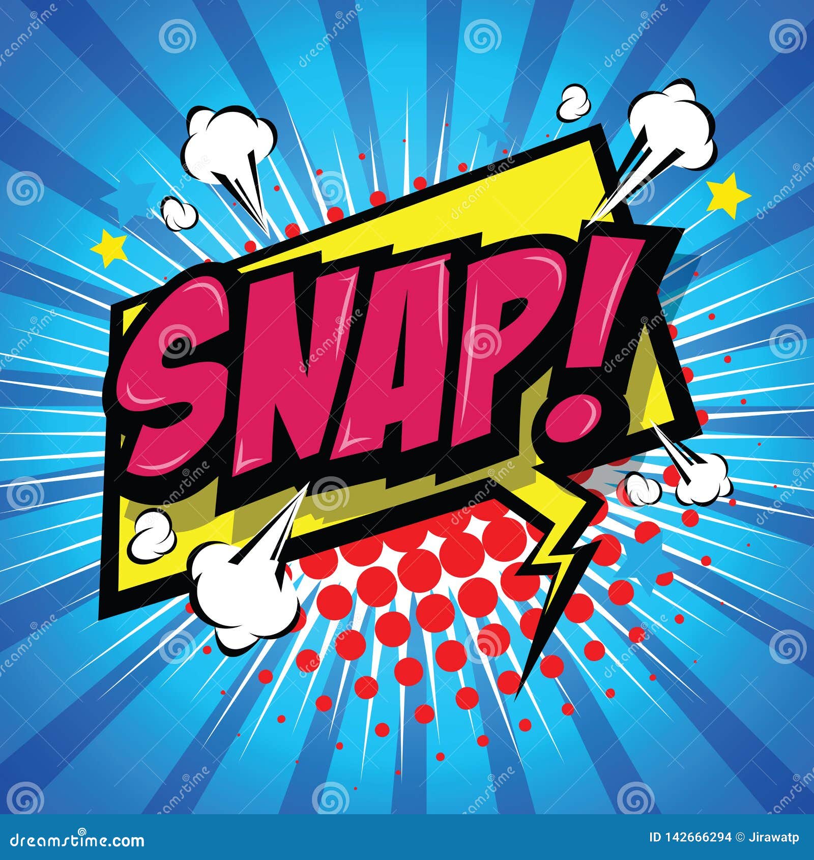 Snap! Comic Speech Bubble. Vector Eps 10. Stock Vector - Illustration ...