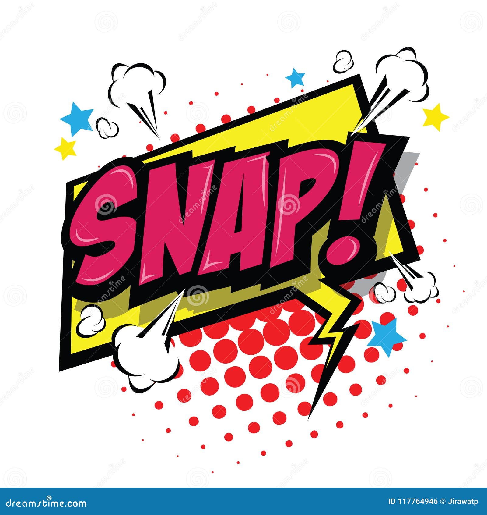Snap! Comic Speech Bubble. Vector Eps 10. Stock Vector - Illustration ...