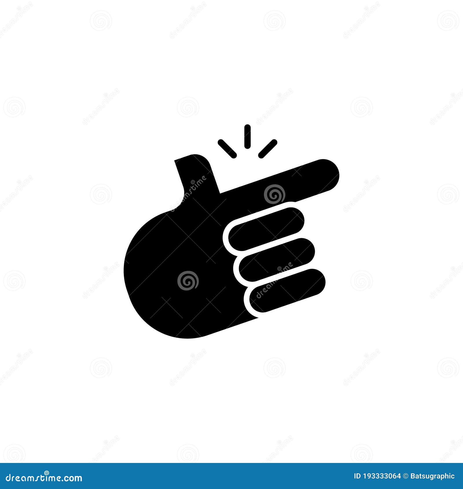 Snap Finger Vector Icon Logo Design Stock Vector - Illustration of ...