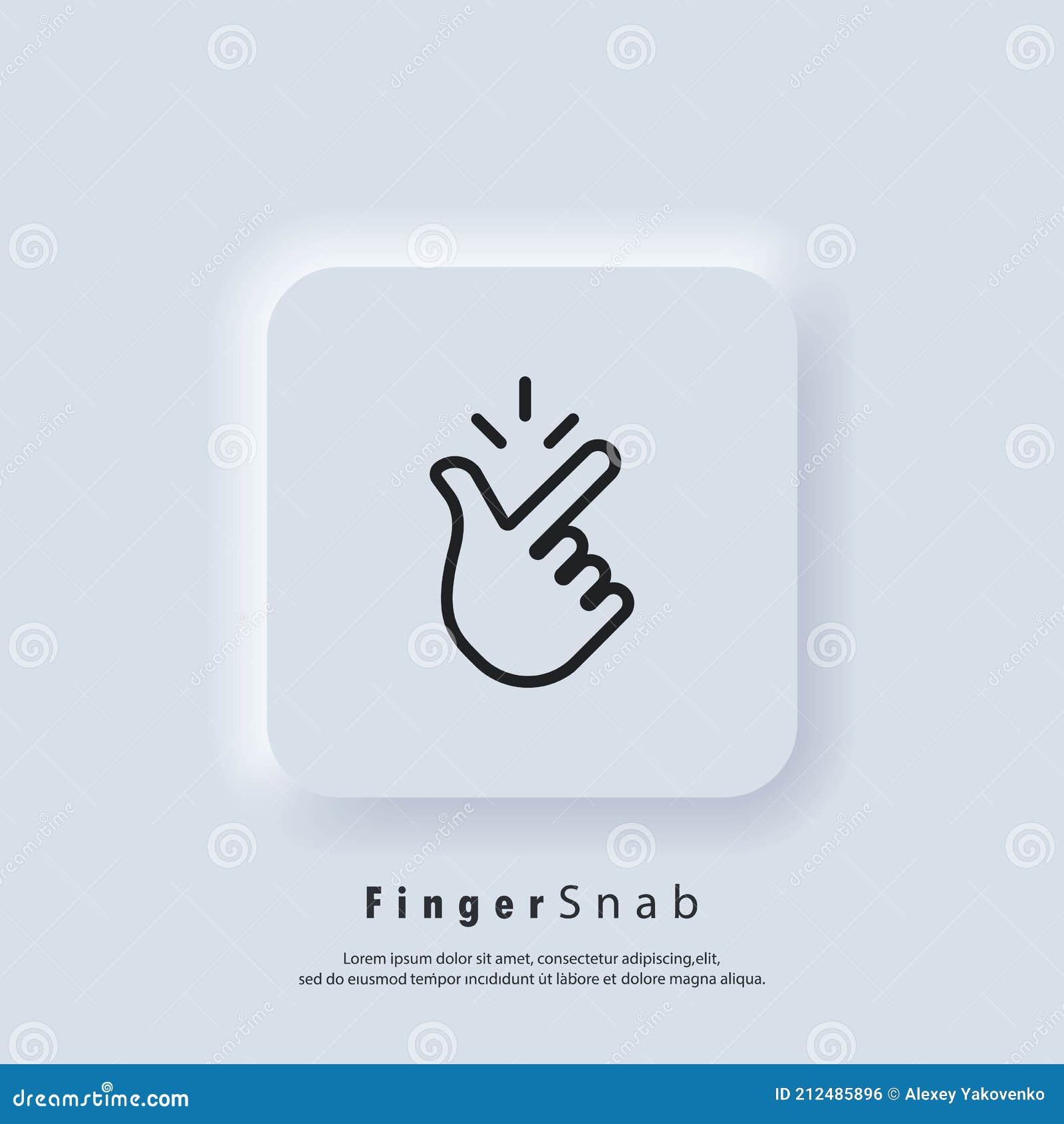 Snap of Fingers. Finger Snap Icon. Easy Icon. Finger Snapping Line Sign ...