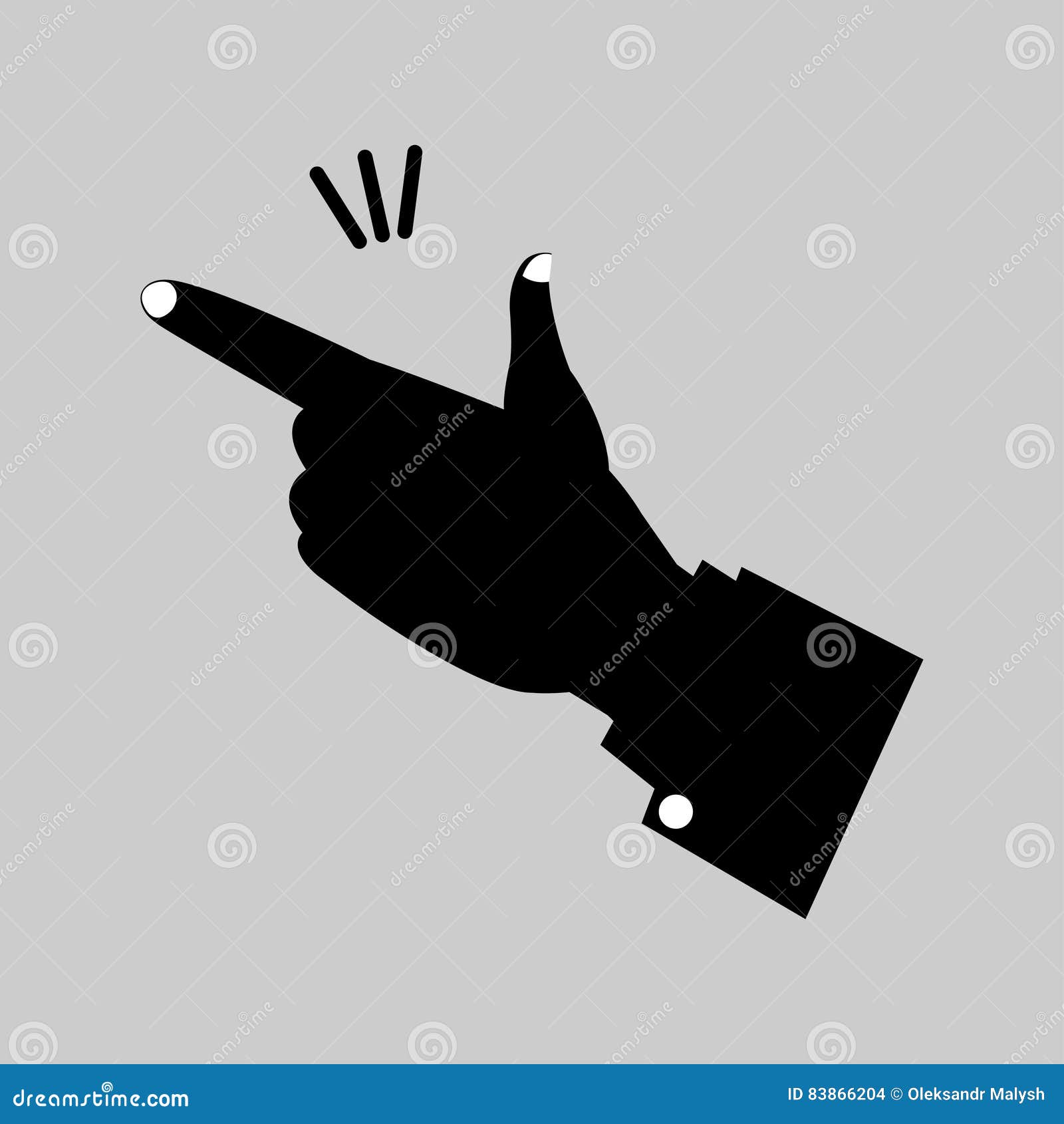 Snap of the fingers stock vector. Illustration of snap - 83866204