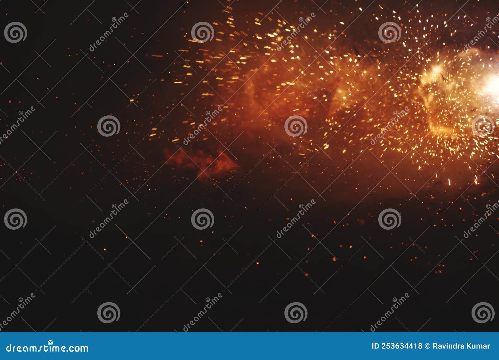 Snap of a Fire Work at the Time of Festival Dipavali Stock Photo ...