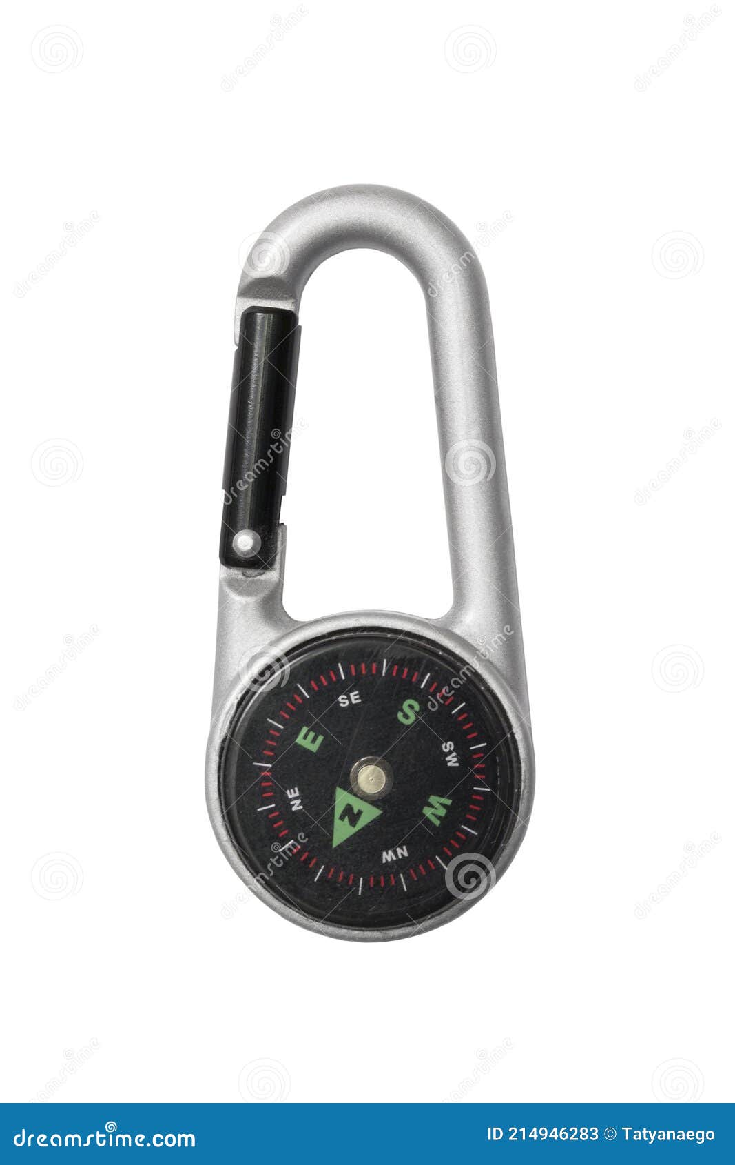 Snap hook compass isolated stock image. Image of metal - 214946283