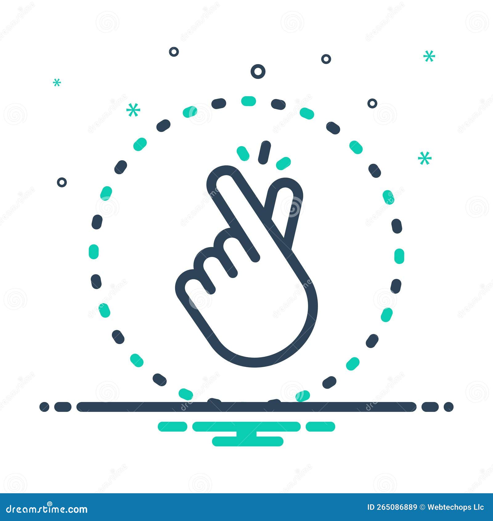 Mix Icon for Snap, Circle and Hand Stock Vector - Illustration of hand ...