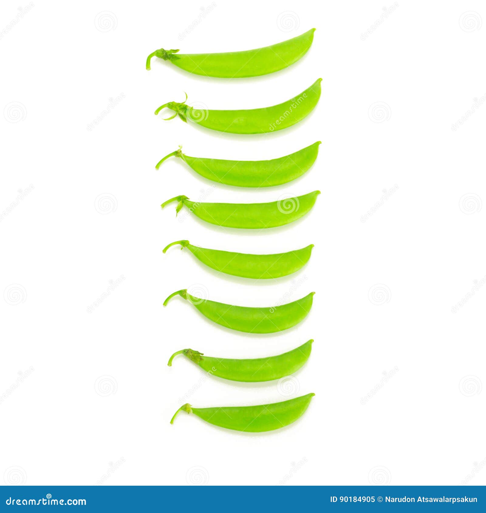 Snap Peas Isolated on White Background Stock Image - Image of clipping ...