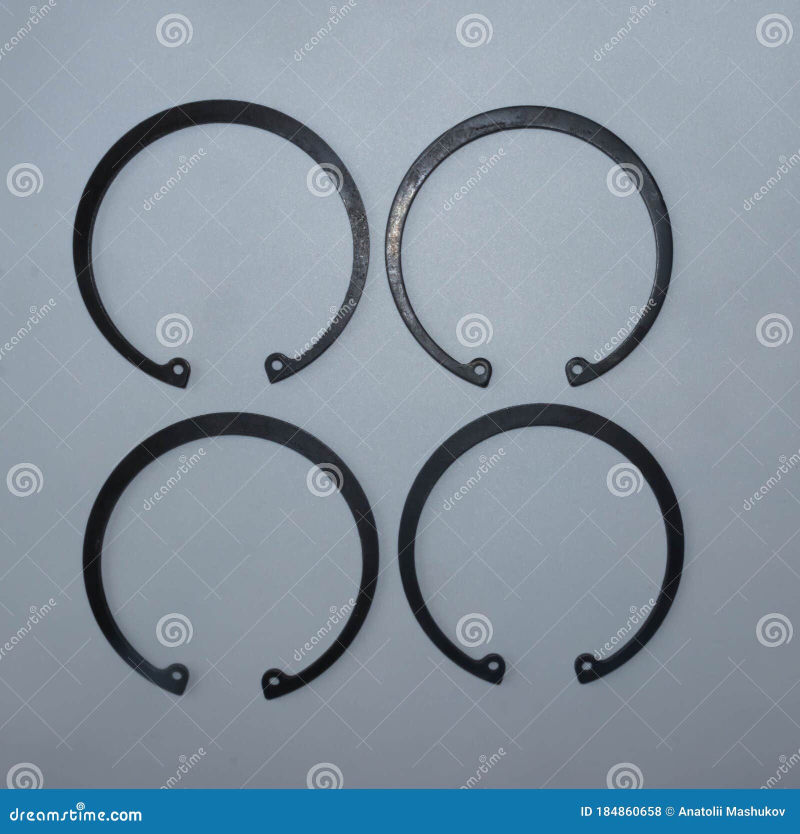 Snap Ring Inner DIN 472,close Up Stock Photo - Image of ring, metallic ...