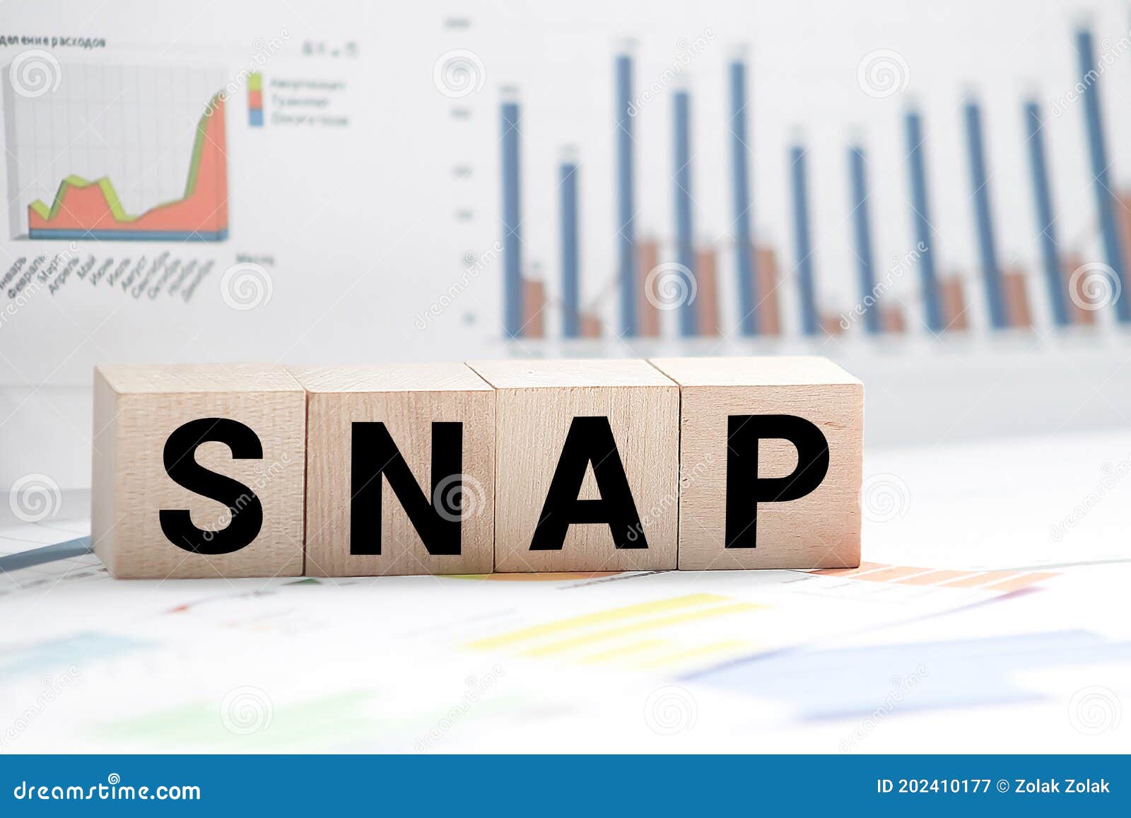 Snap Word Made with Building Blocks Isolated on White Stock Image ...