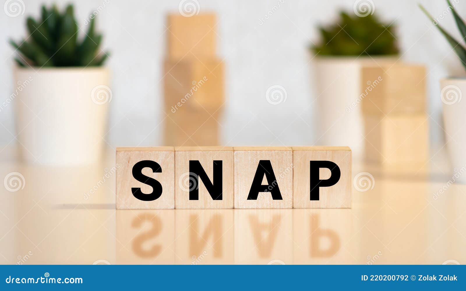 Snap Word Made with Building Blocks Isolated on White Stock Photo ...