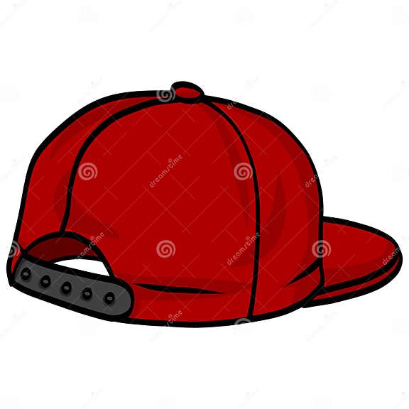 Snapback Cap Backward Hat Illustration Vector Icon Stock Vector ...