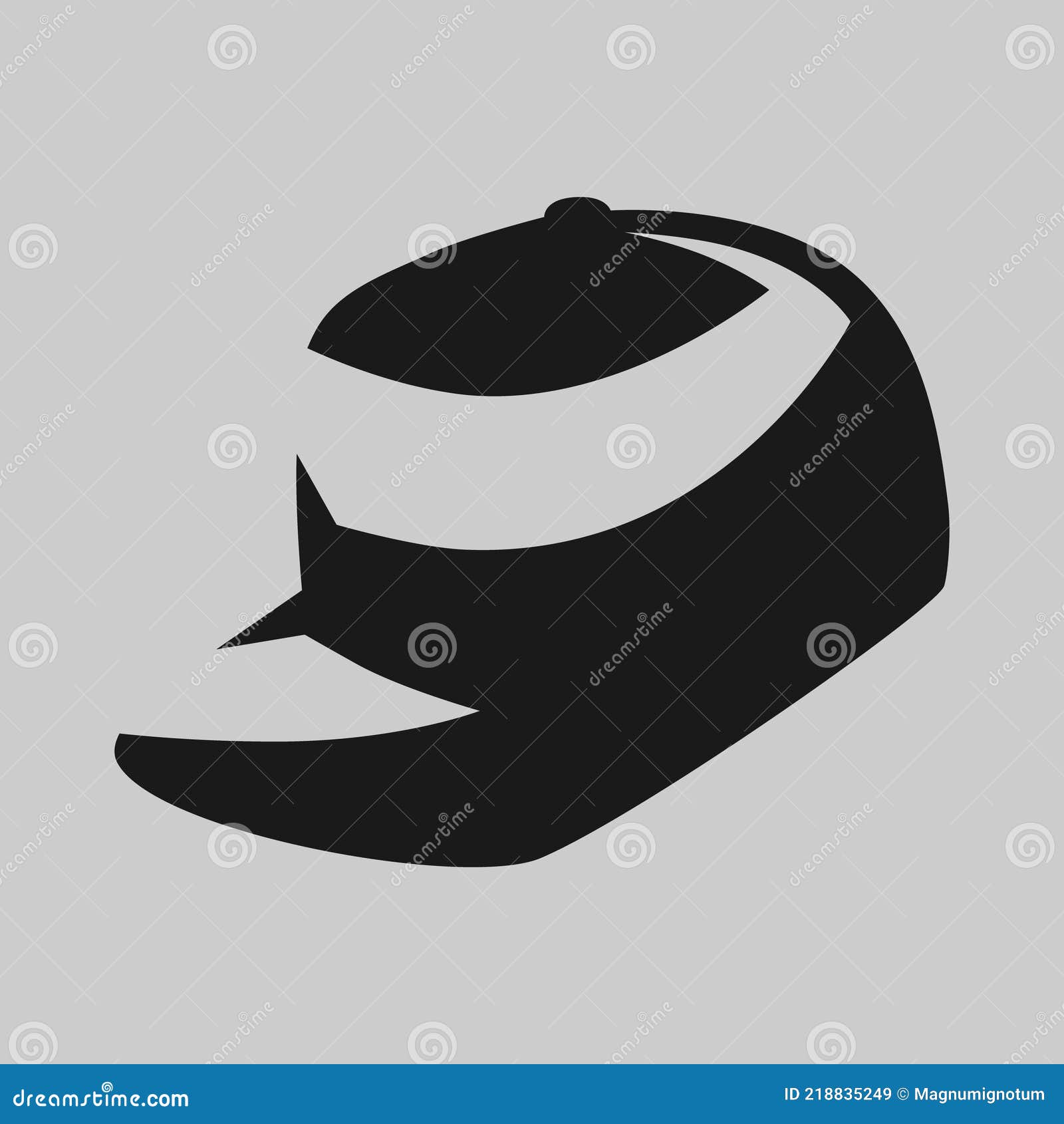 Cap Symbol on Gray Backdrop Stock Vector - Illustration of style ...