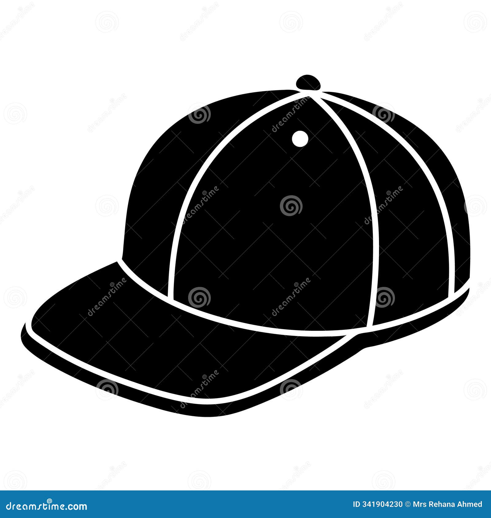 Snapback Vector Silhouette Icon Art Illustration Stock Illustration ...