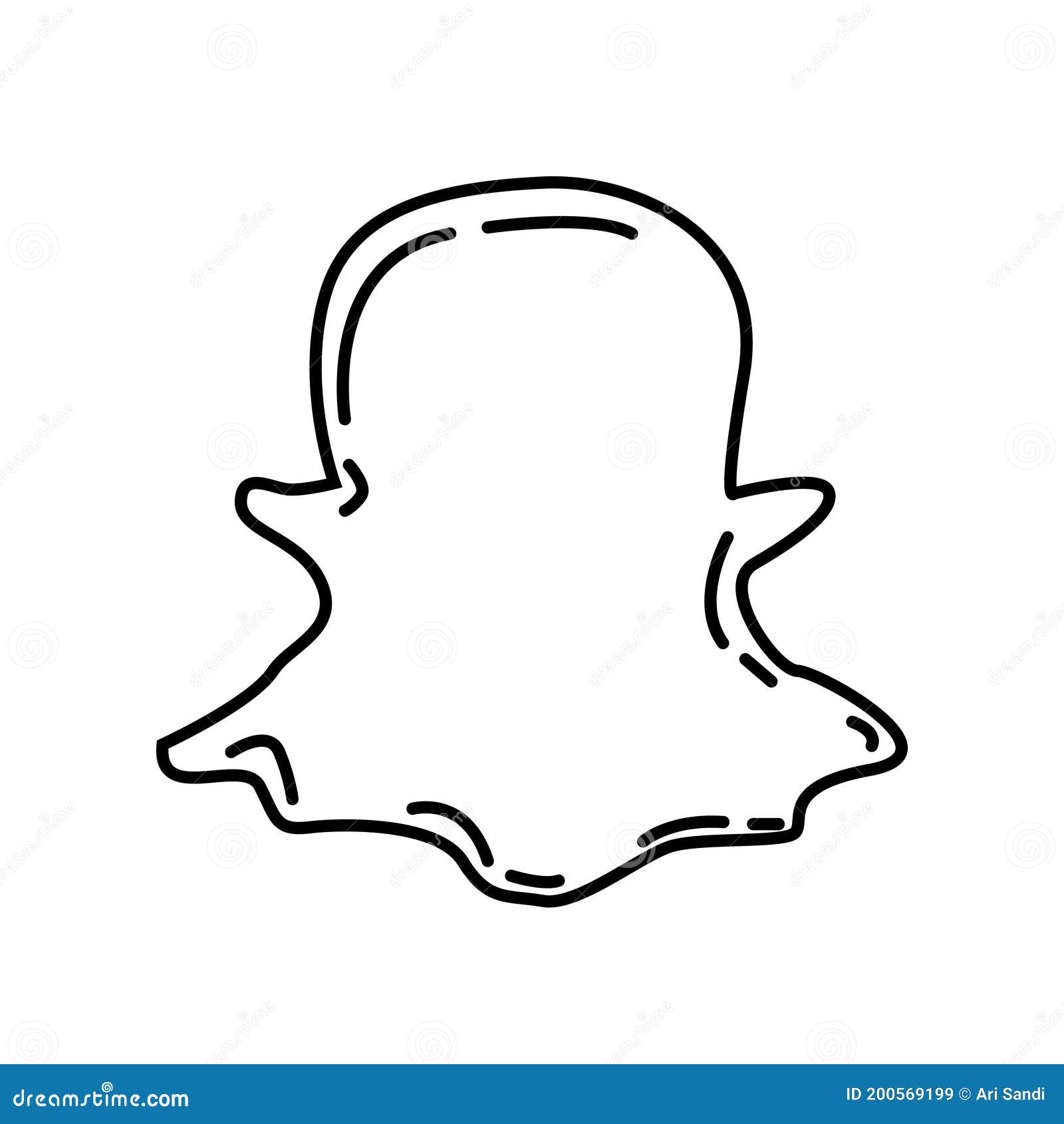 Snapchat Logo Vector Black
