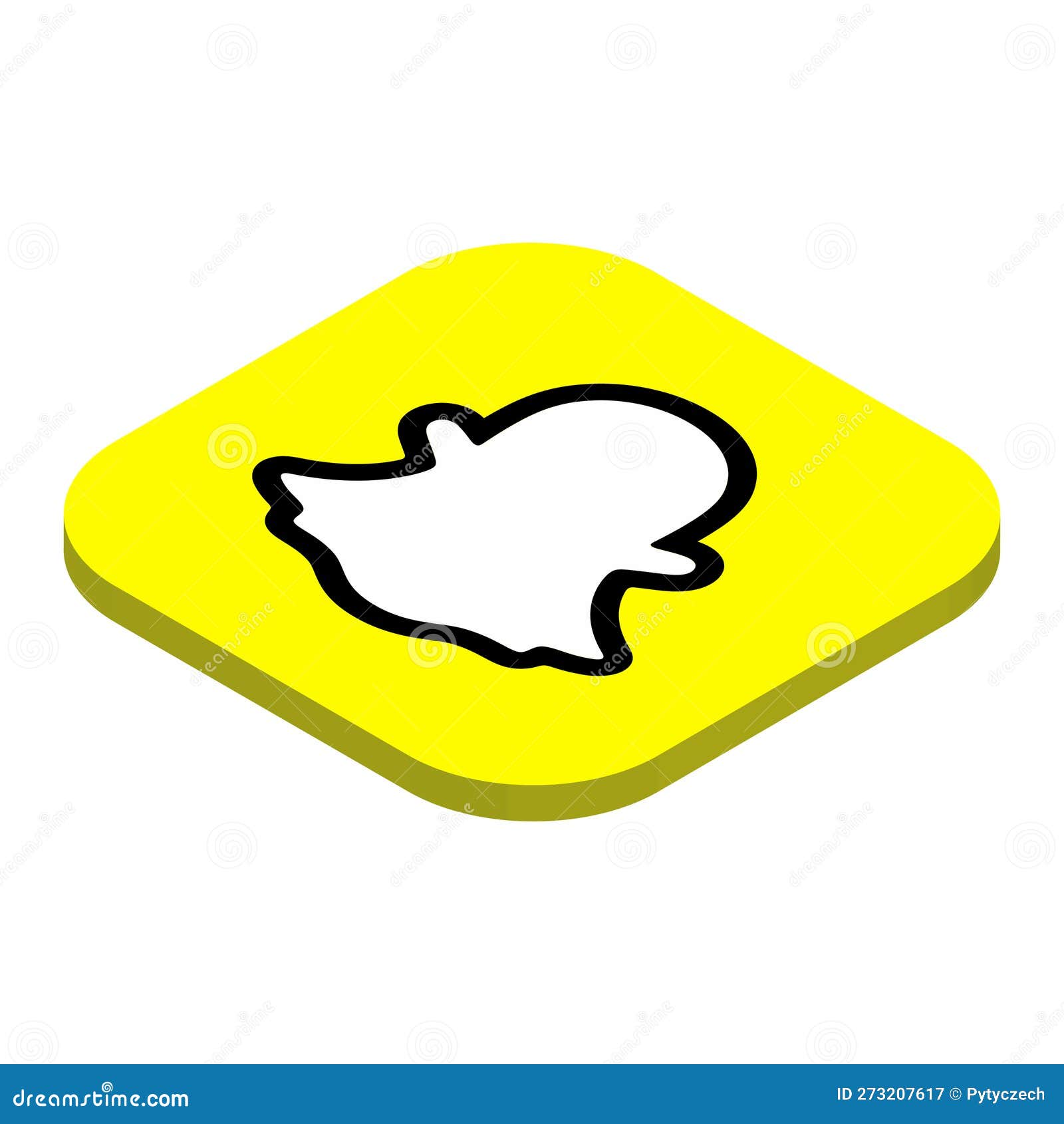 Snapchat Instant Messaging App Icon Editorial Photography - Illustration of media, icon: 273207617