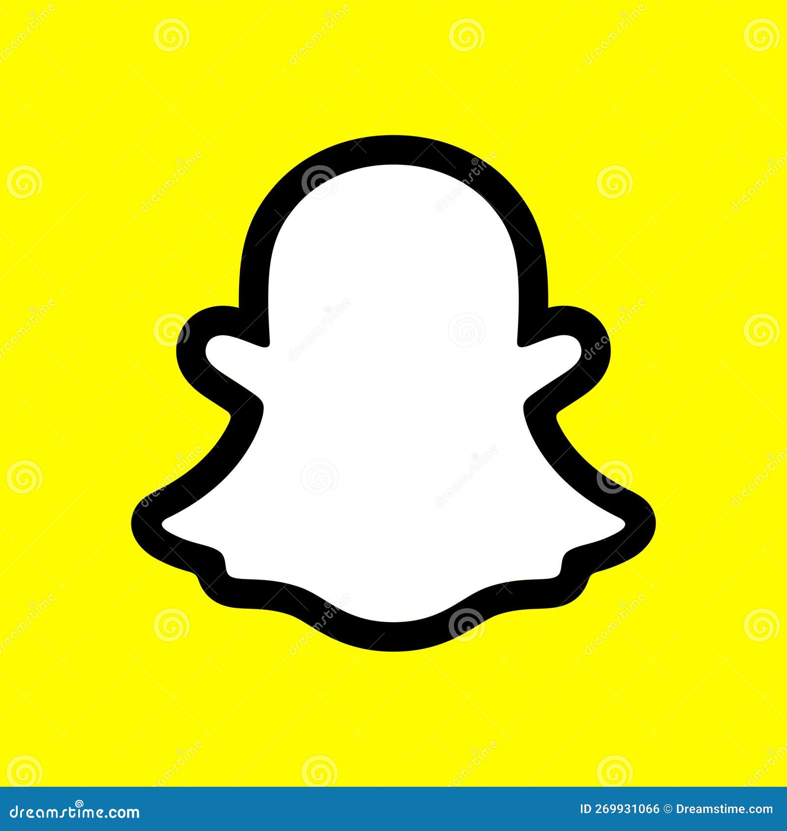 Snapchat Instant Messaging App Icon Editorial Photo - Illustration of ...