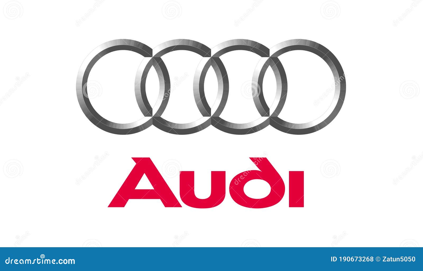 Audi vector logo car brand editorial stock photo. Illustration of ...