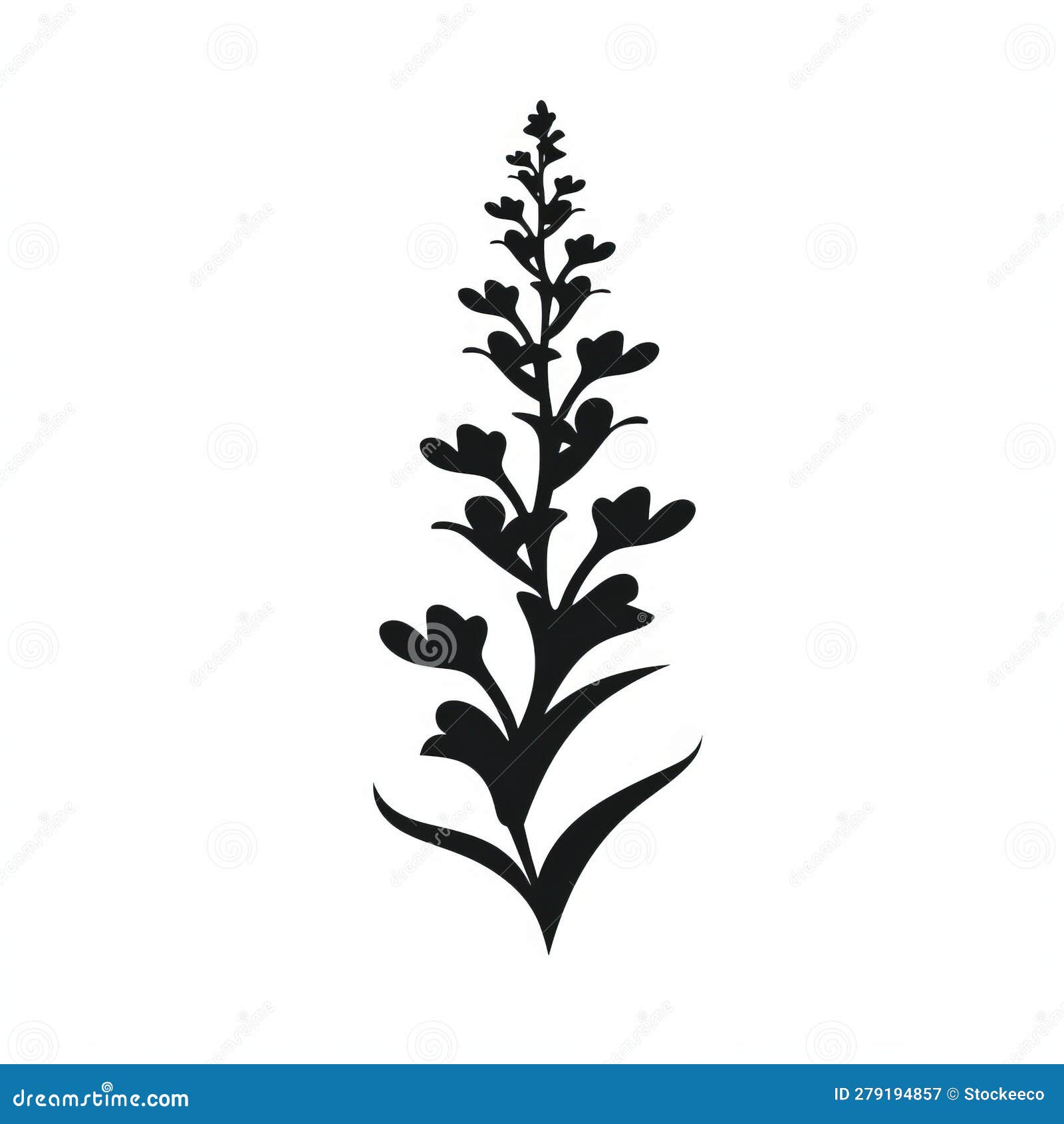 Snapdragon Silhouette Vector Flat Simple Identification Symbol Stock ...