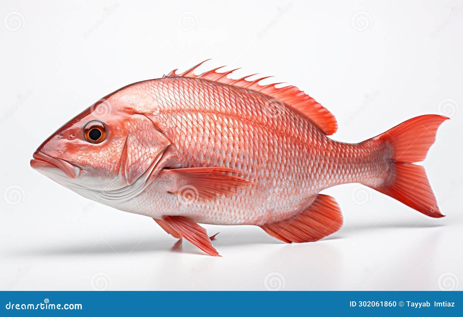 Snapper Fish Isolated on Transparent Background. Stock Illustration ...