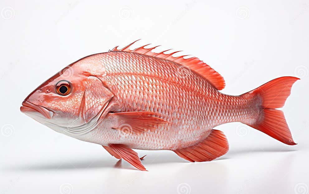Snapper Fish Isolated on Transparent Background. Stock Illustration ...