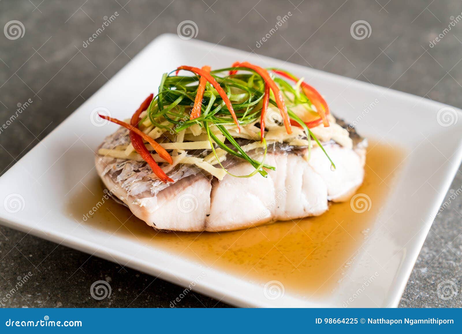 Snapper Fish Steamed with Soy Sauce Stock Image - Image of china ...