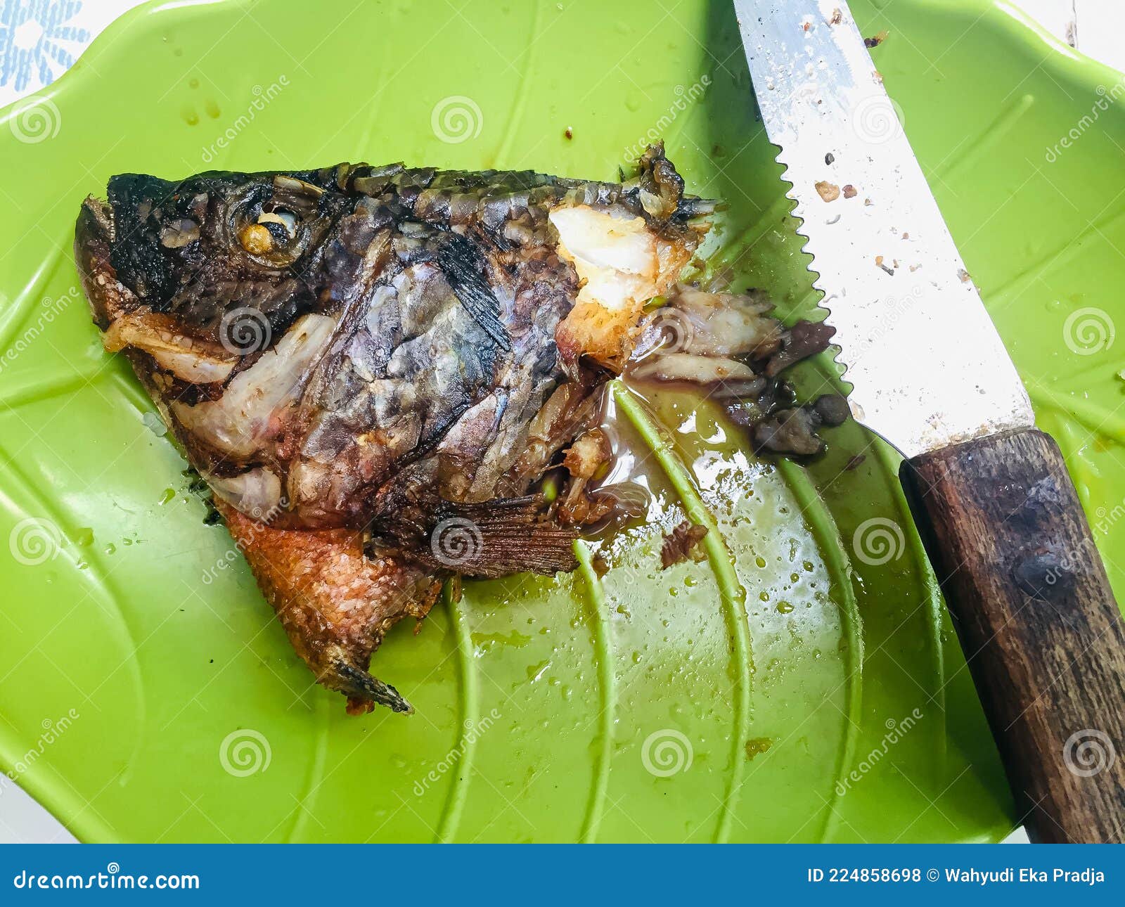 Fish head dish stock photo. Image of fresh, dish, cooking - 224858698