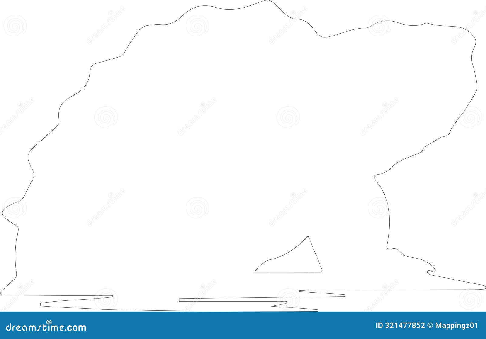 Snapping Turtle Outline Silhouette Generative Ai Vector Illustration ...