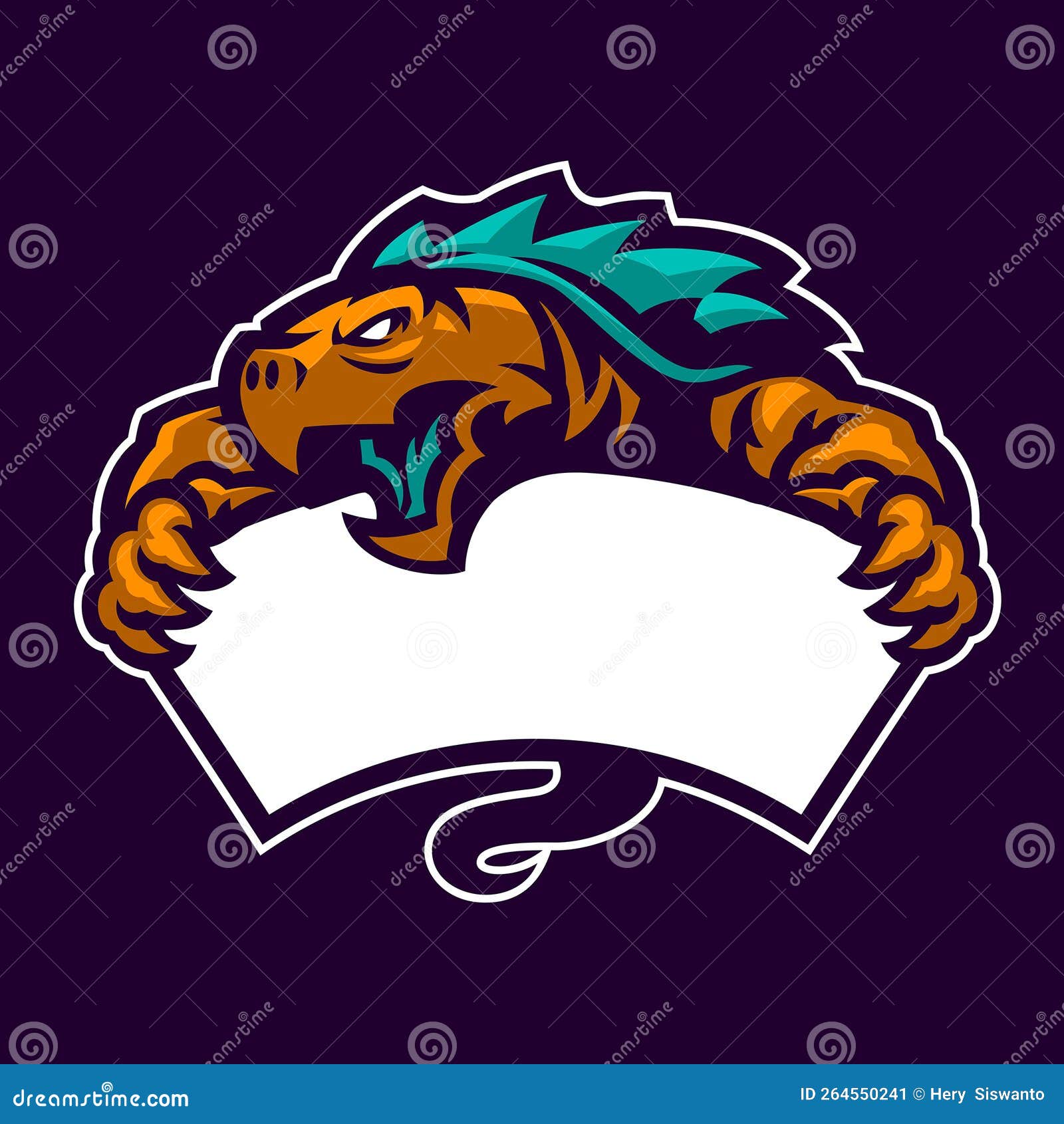Snapping Turtle Sport And Esport Logo Style Cartoon Vector ...