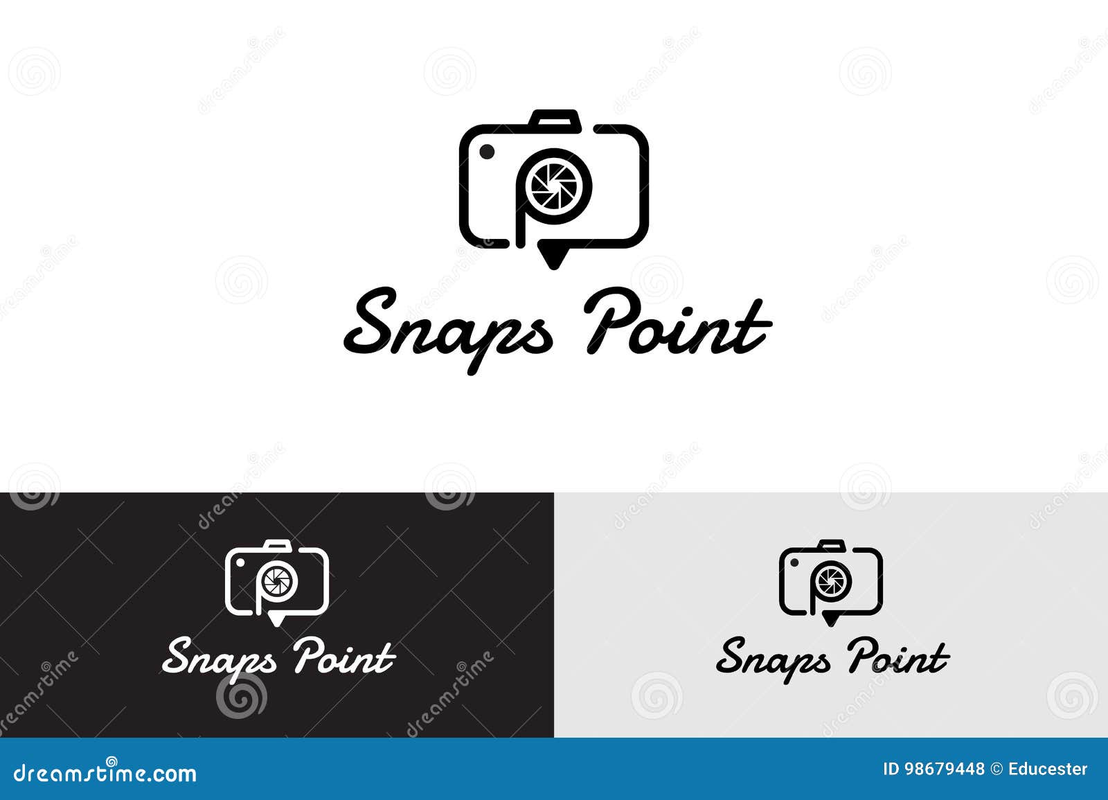 Snaps Point with Camera Logo Illustration Stock Illustration ...