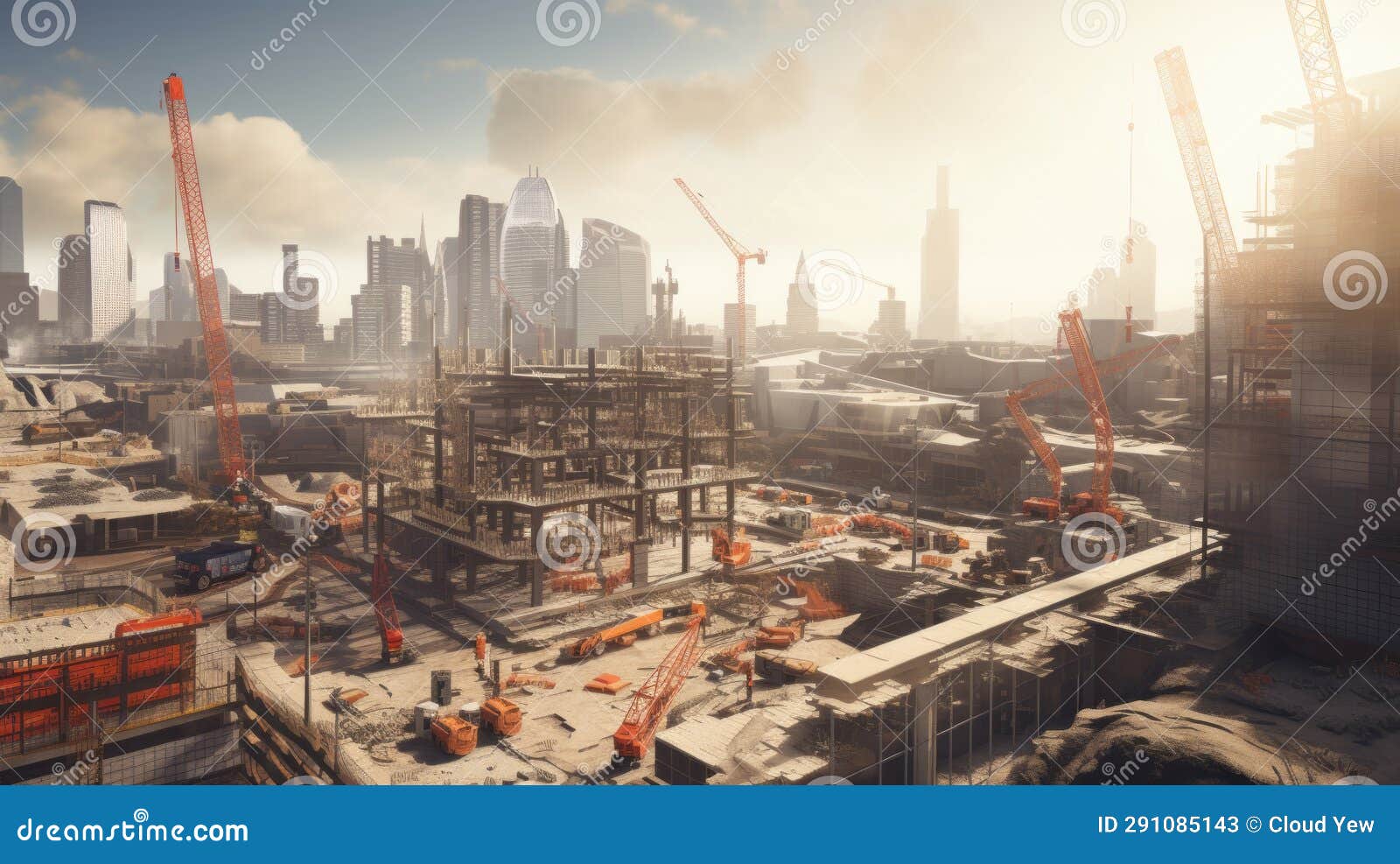 Snapshot of city evolution stock illustration. Illustration of ...