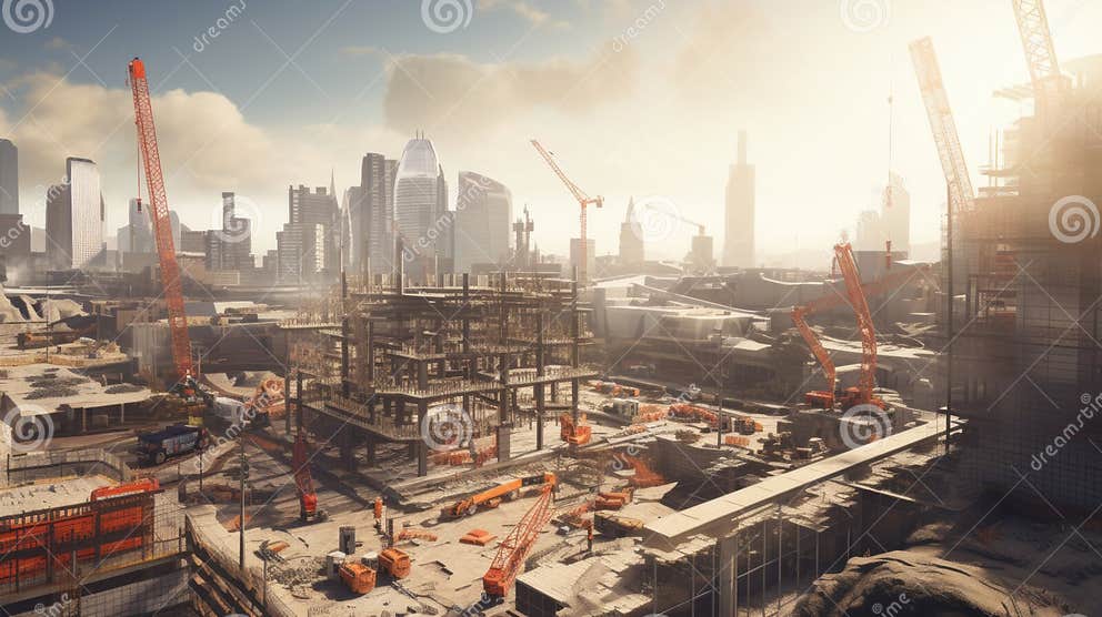 Snapshot of city evolution stock illustration. Illustration of ...