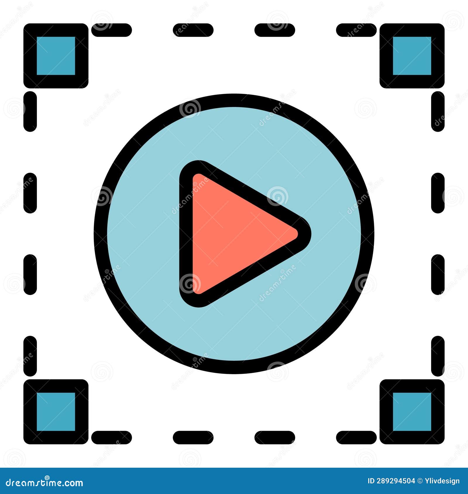 Snapshot icon vector flat stock vector. Illustration of button - 289294504