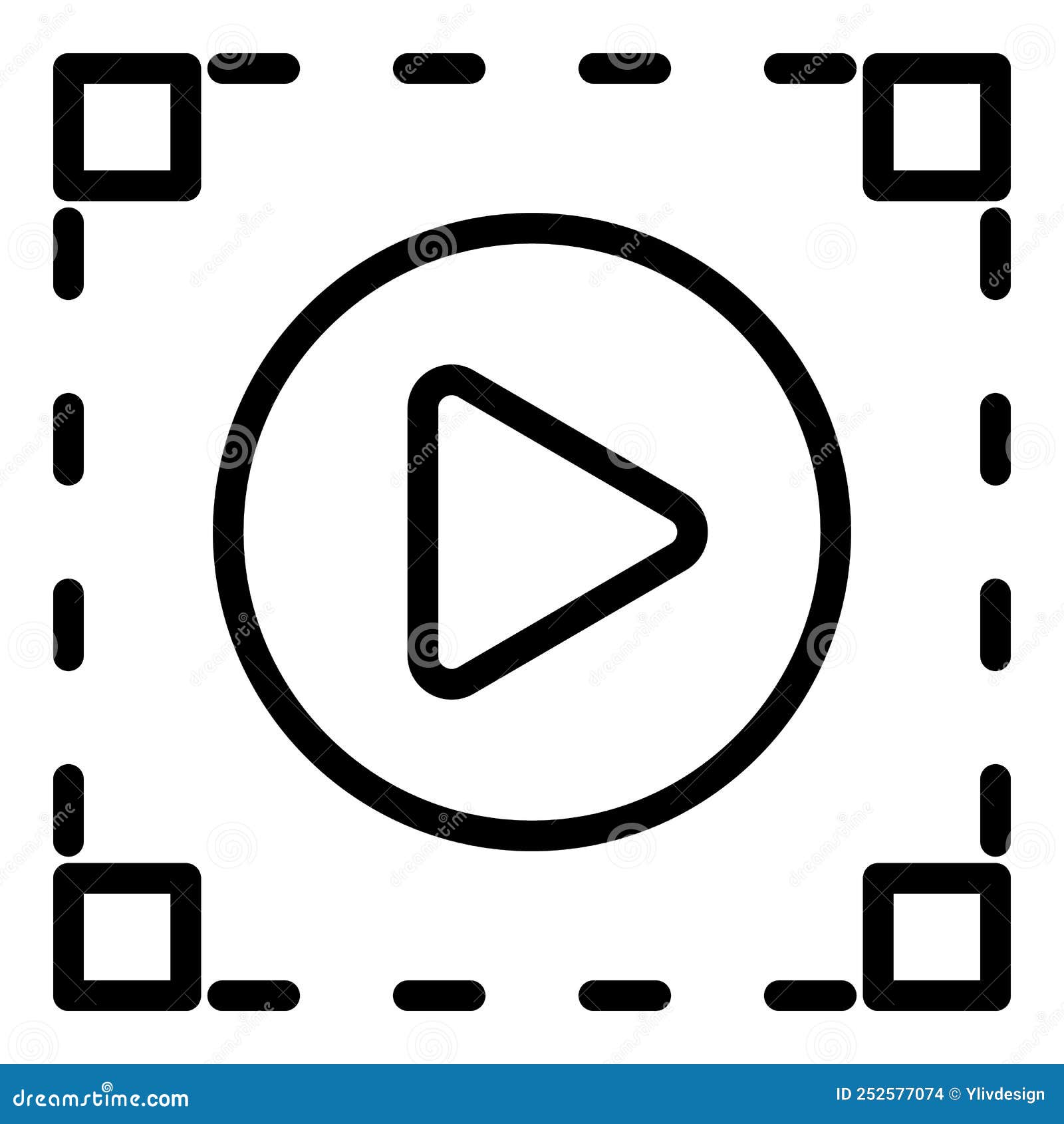 Snapshot Icon Outline Vector. Screen Button Stock Vector - Illustration ...