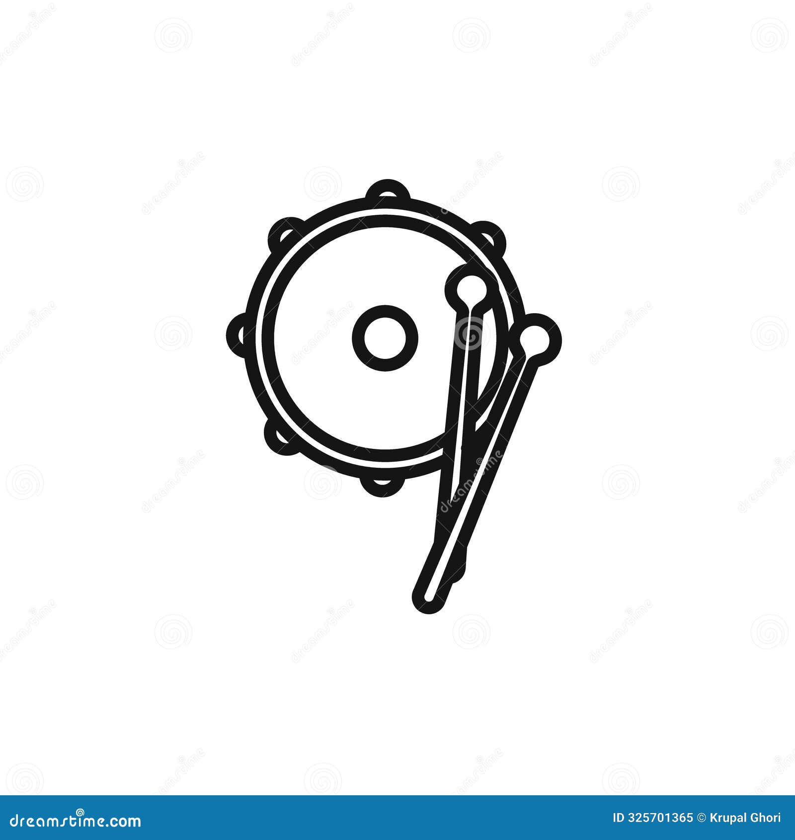 Snare Drum Icon Vector Set Collection for Web Stock Illustration ...