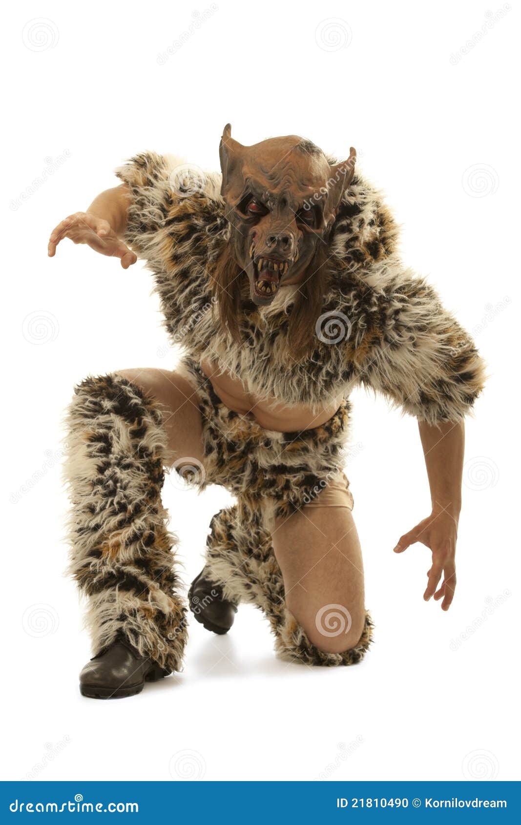 Snarling scary werewolf stock photo. Image of body, animal - 21810490