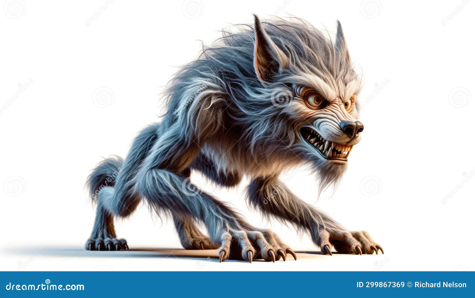 Snarling Werewolf Illustration Stock Illustration - Illustration of ...