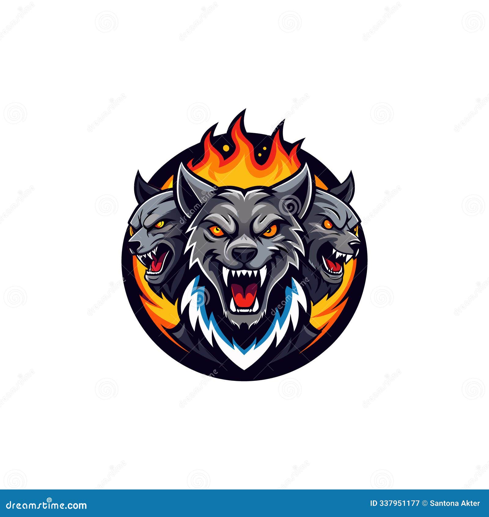 Snarling-Wolf--Stock-Illustrations Stock Illustration - Illustration of ...
