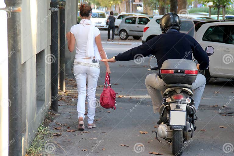 Snatching editorial stock image. Image of stealing, robbery - 26758294