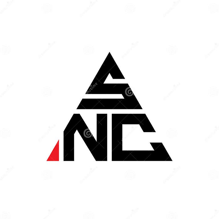 SNC Triangle Letter Logo Design with Triangle Shape. SNC Triangle Logo ...