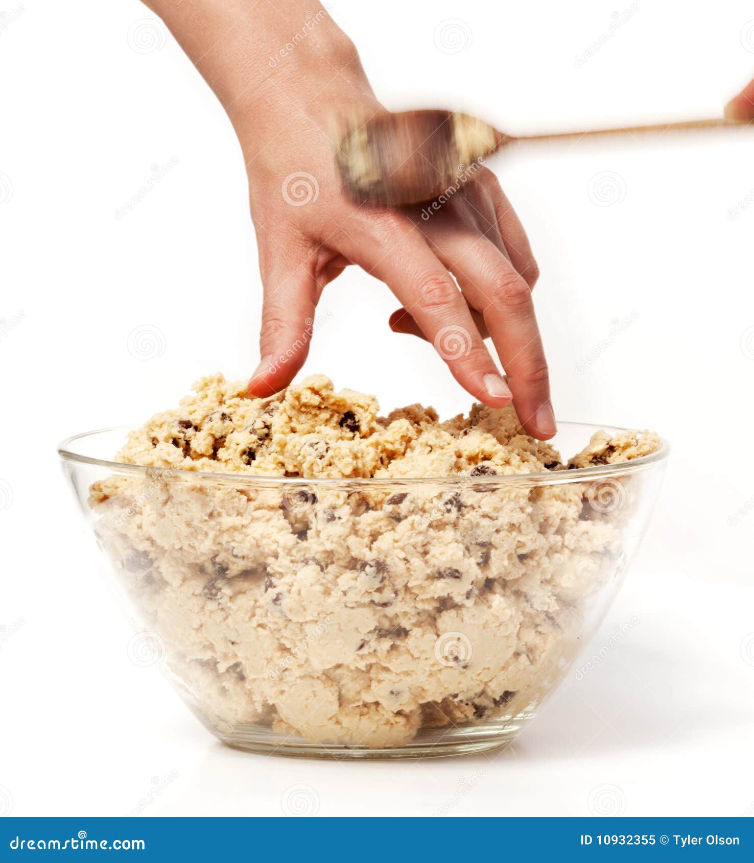 Sneak Cookie Dough stock image. Image of chocolate, chip - 10932355