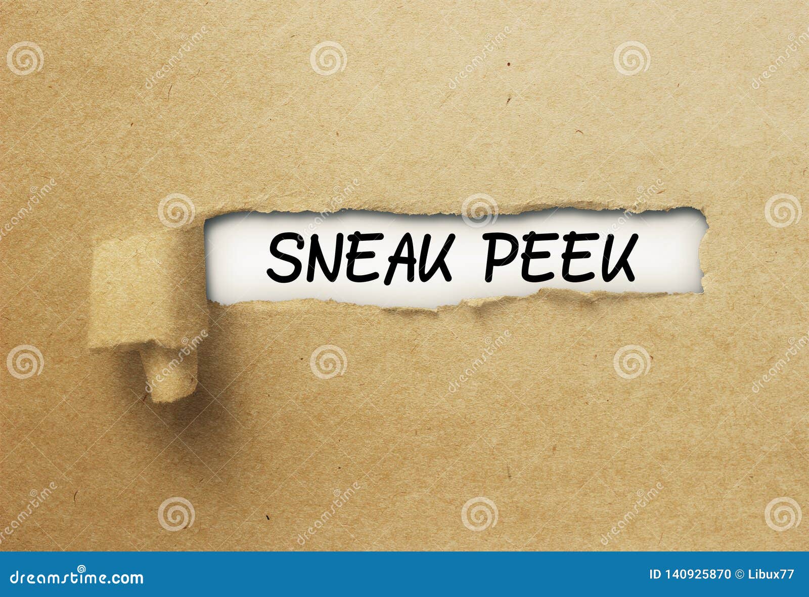 Sneak Peek Word Written On Sticky Notes Royalty-Free Stock Photography ...